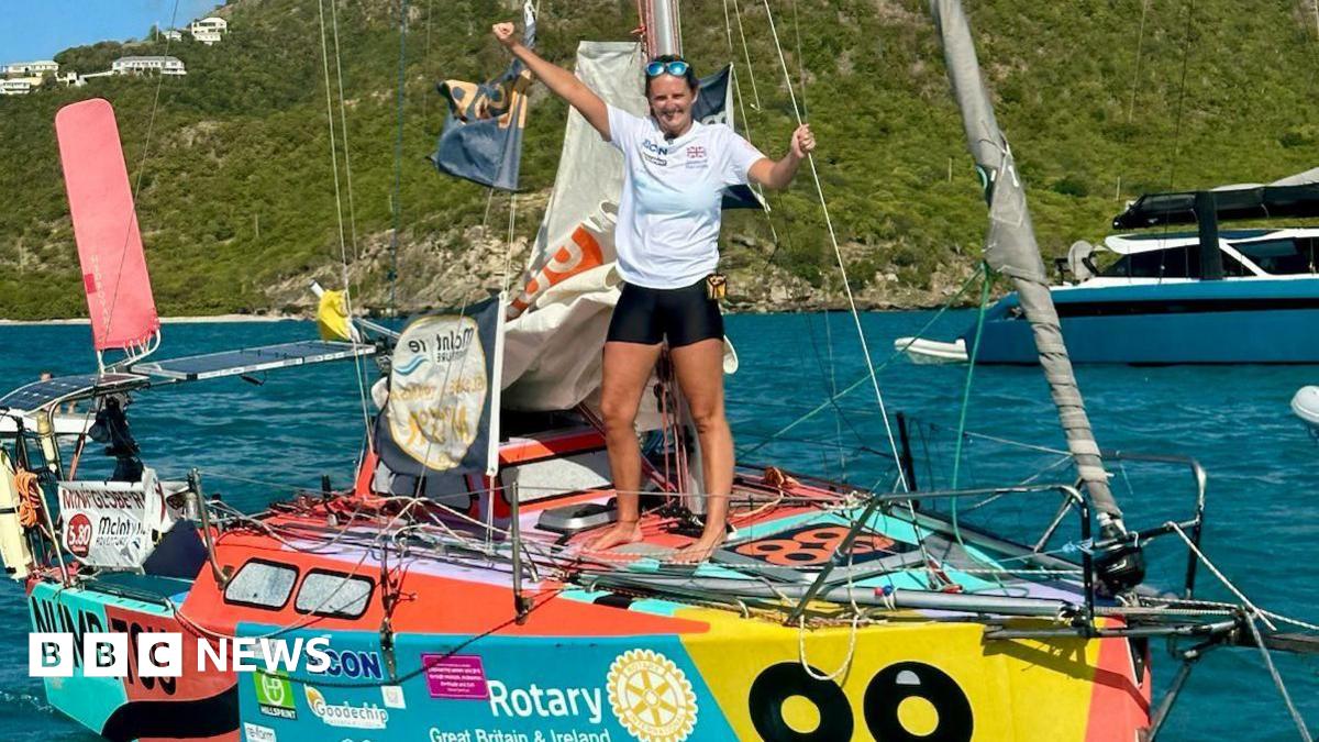 Record-breaking sailor Jasmine Harrison completes solo world trip - BBC ...