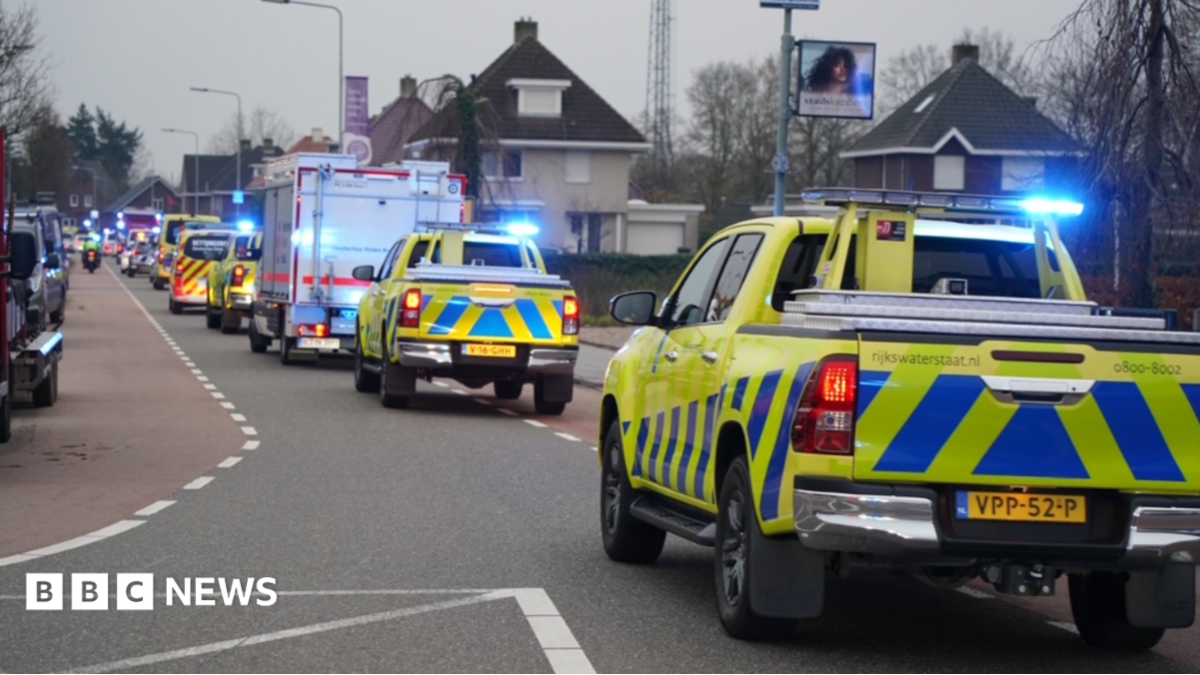 Staffordshire traffic police join Netherlands 999 vehicle parade - BBC News