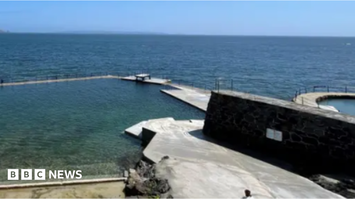 Sea Donkey urges saving of Guernsey bathing pools diving board - BBC News