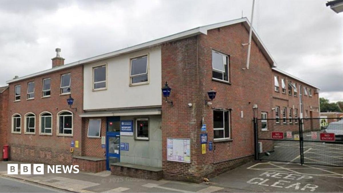 Newport Police Station evacuated after ordnance handed in - BBC News