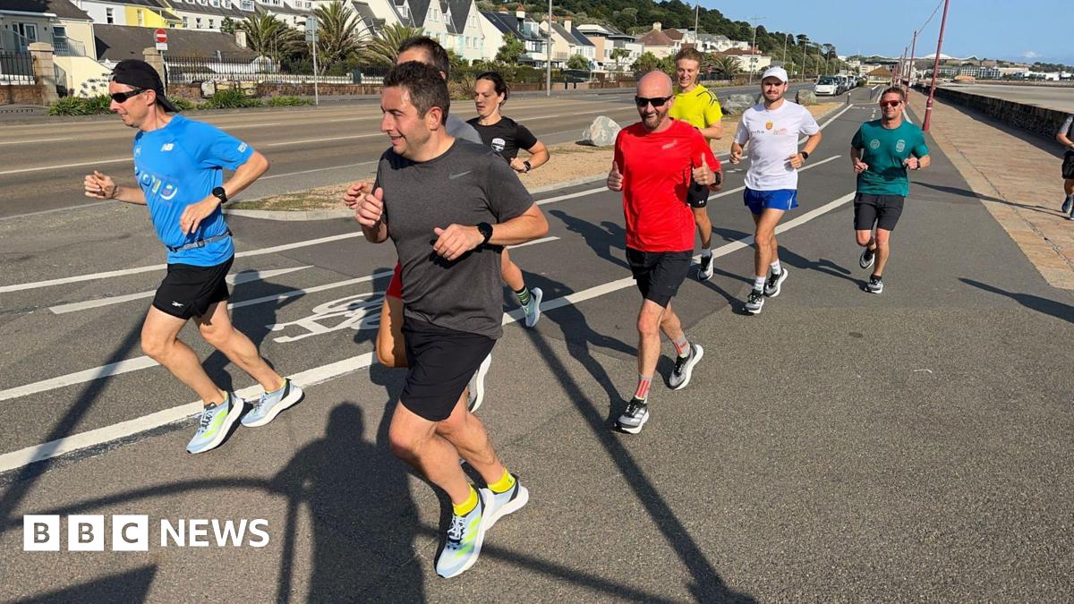 Jersey run looks to raise money for a defibrillator - BBC News