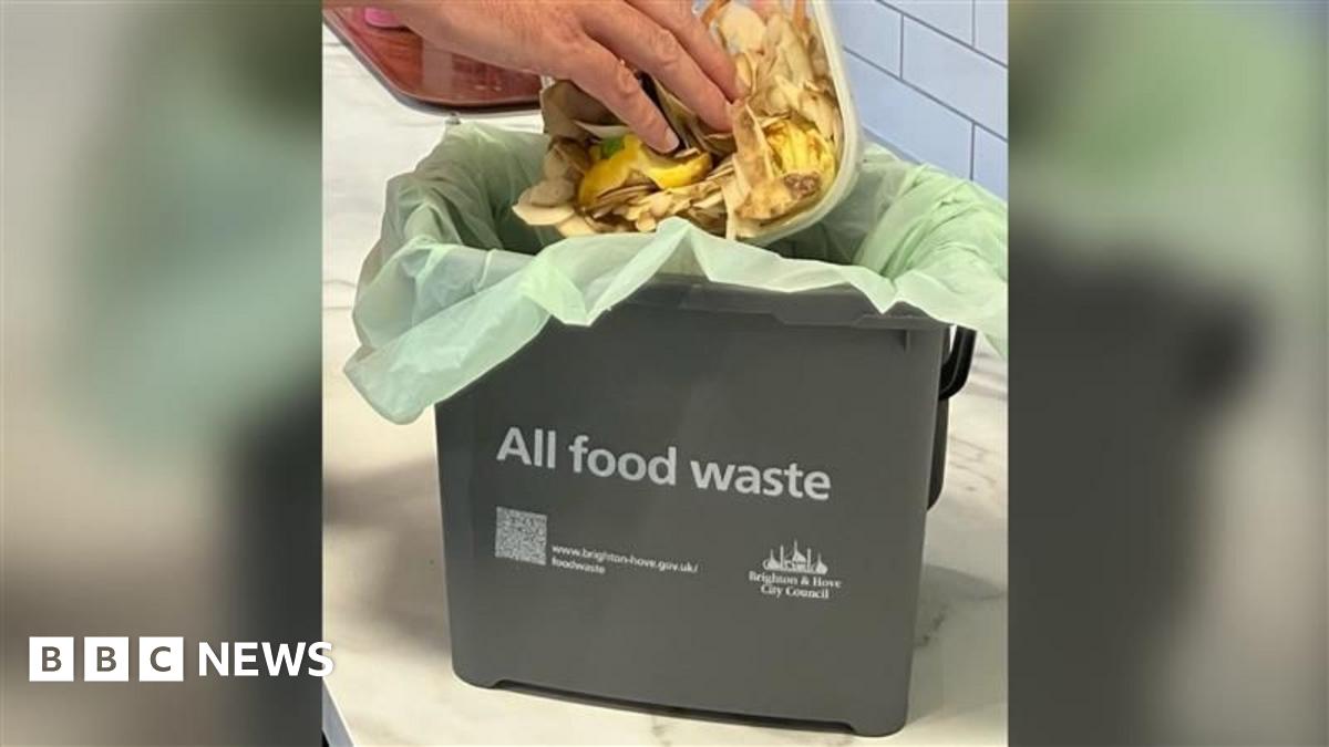 Brighton starter packs sent for new food waste collections - BBC News