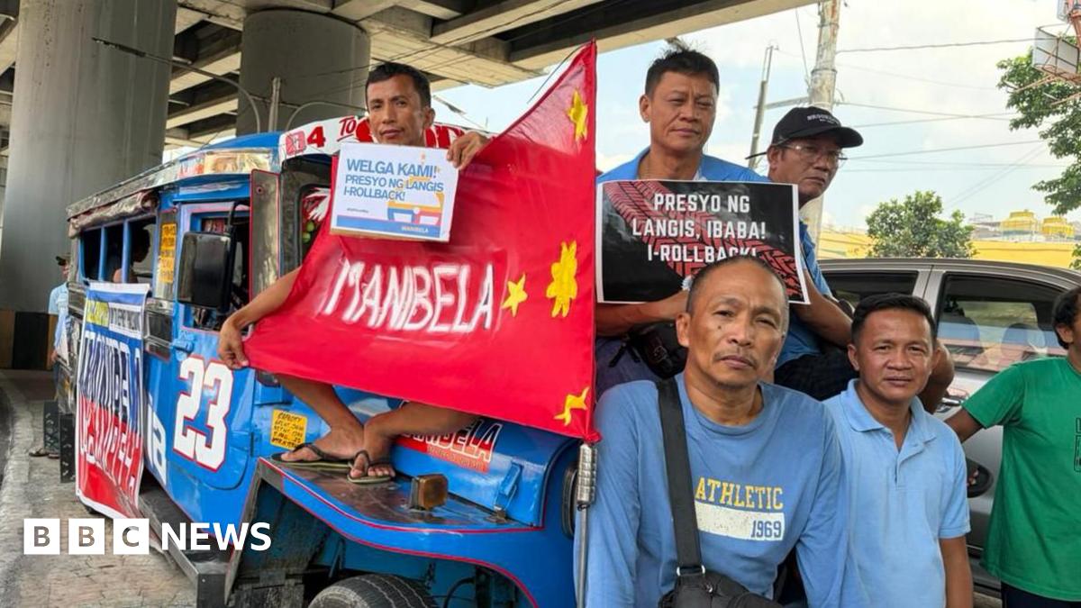 Philippines strike: Transport workers protest fuel costs amid Iran war ...
