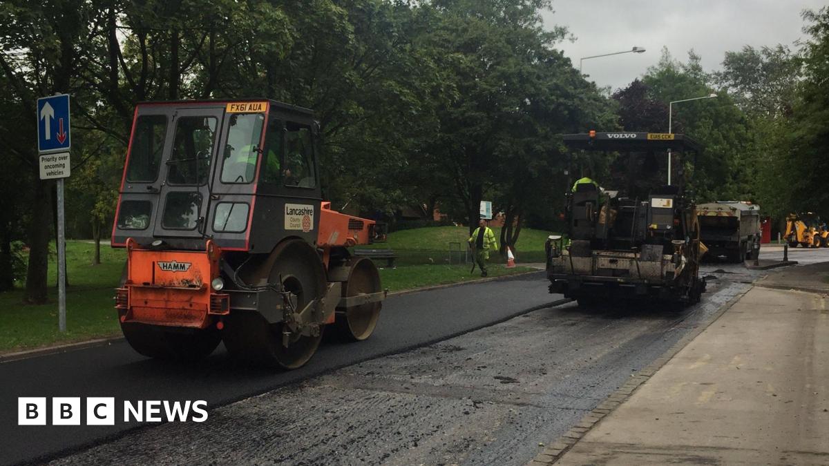 Lancashire: £61m plan to fix potholes and resurface roads - BBC News