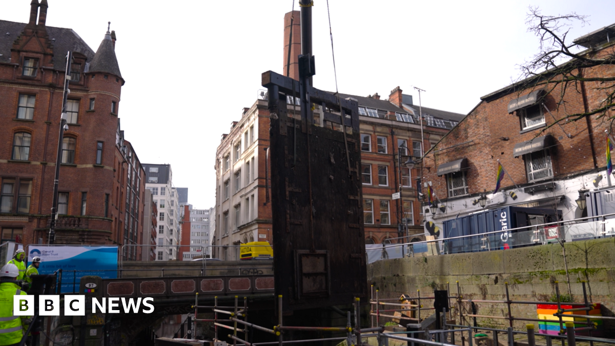 Manchester's gay village canal network gets new set of lock gates - BBC ...