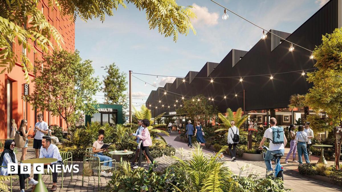 Goods Yard square in Stoke-on-Trent to be complete by spring - BBC News