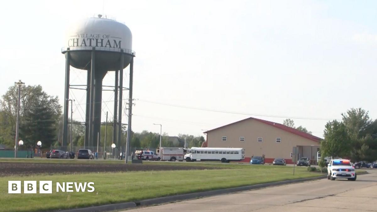 Four dead after car crashes through Illinois after-school camp - BBC News