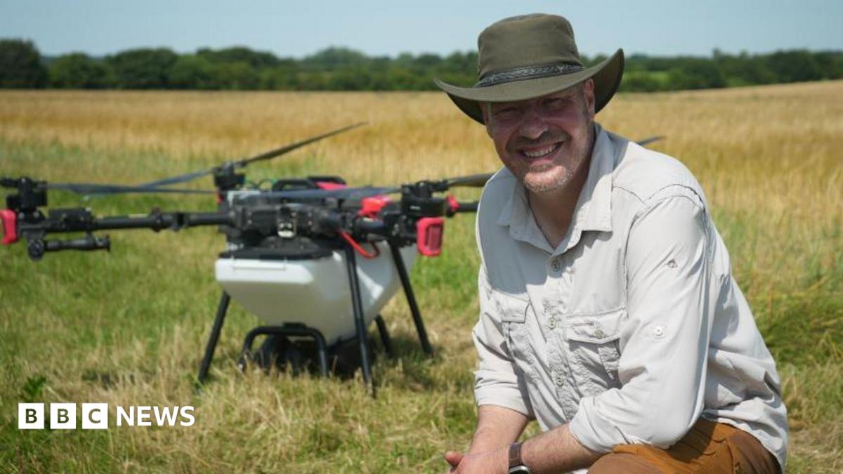 Drones can 'complement' traditional farming methods - BBC News