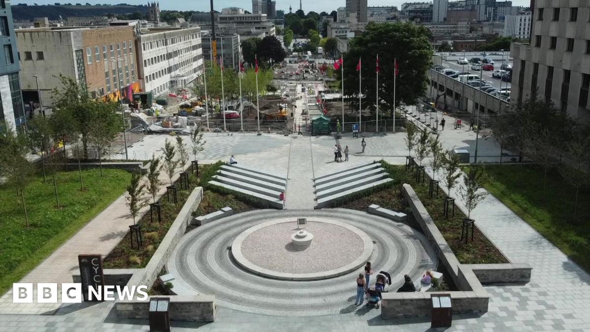Plymouth ceremony as next phase of £30m city revamp opens - BBC News