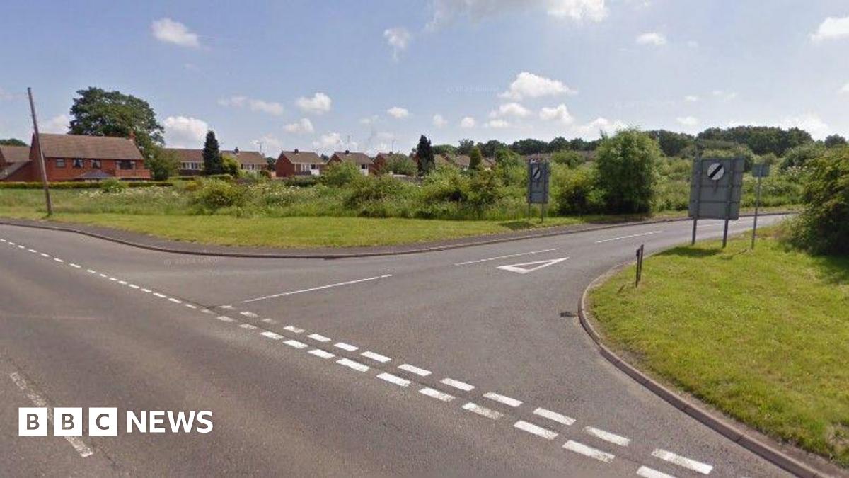 Man dies in crash between motorcycle and van in Rugeley - BBC News