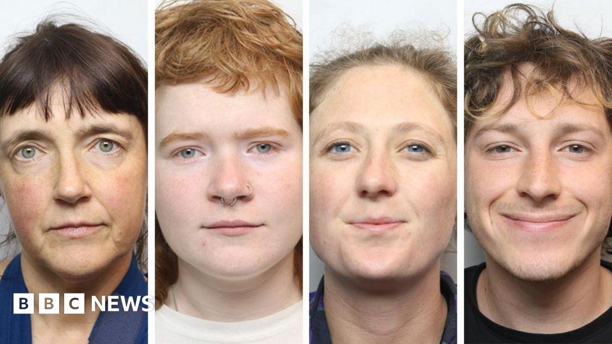 Protesters who planned Manchester Airport disruption jailed - BBC News