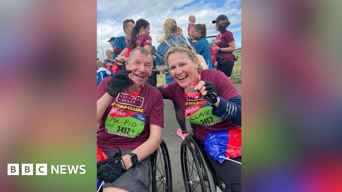 Pair to take on challenge in honour of 'bionic' Claire Lomas - BBC News