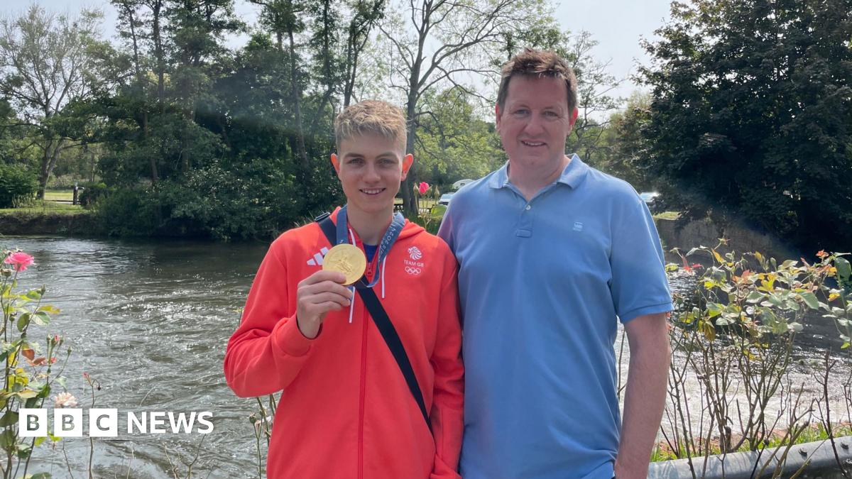 Toby Roberts: Olympic gold medal climber welcomed home to Elstead - BBC ...