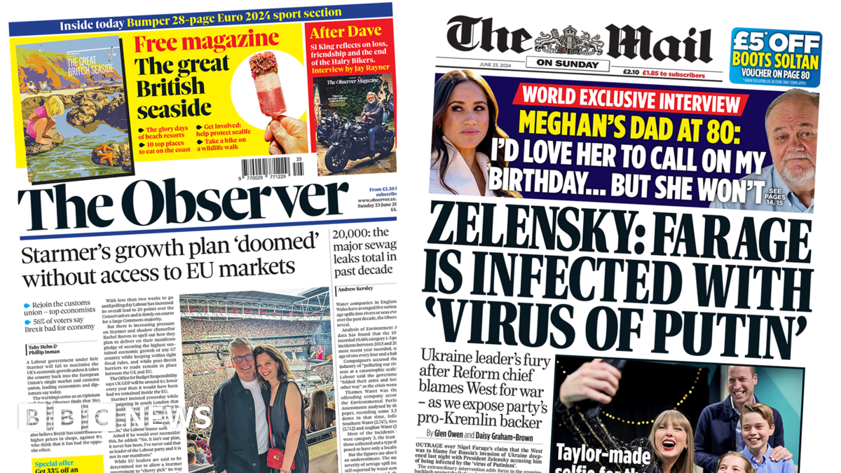 Newspaper headlines: 'Putin virus' and Starmer growth plan 'doomed ...