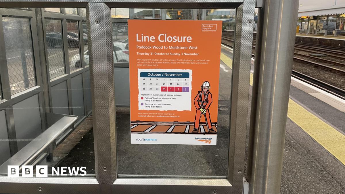 Four-day railway closure between Paddock Wood and Maidstone West begins ...