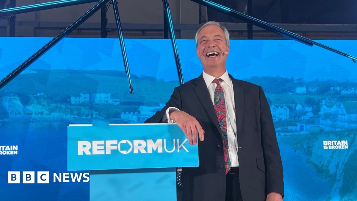 Nigel Farage kicks off Reform's local election campaign - BBC News
