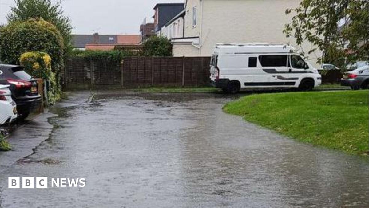 Work to fix drains after Cheltenham properties flooded delayed - BBC News