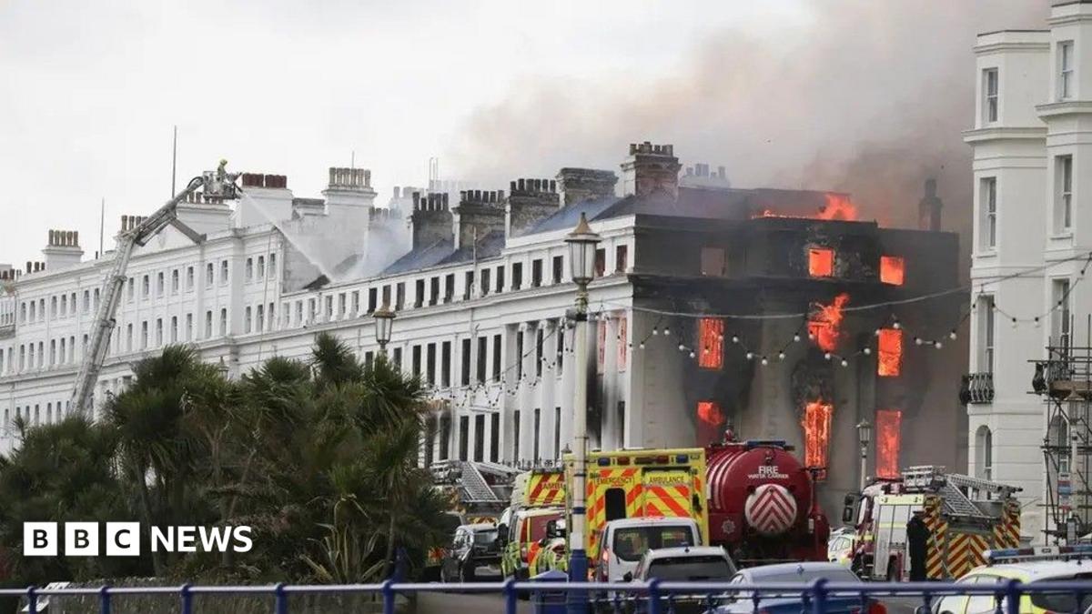 Eastbourne hotel destroyed in fire could be replaced by flats - BBC News