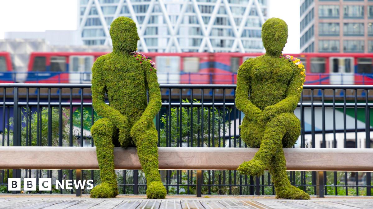 Canary Wharf's Eden project showcases its 'green spine' - BBC News