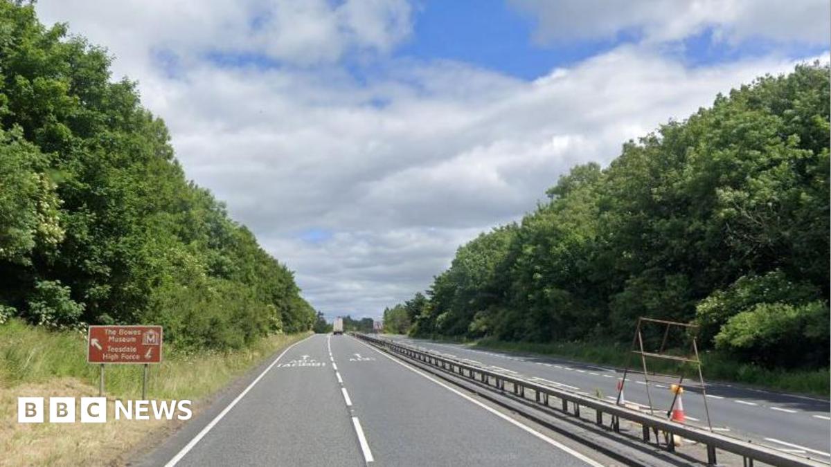A66 Bowes lorry crash causes rush hour tailbacks - BBC News