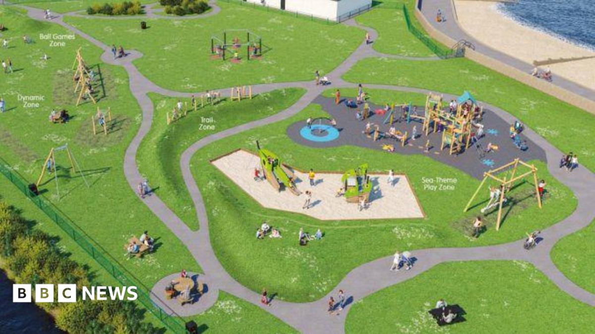 Work starts on Herne Bay's Hampton play area upgrade - BBC News