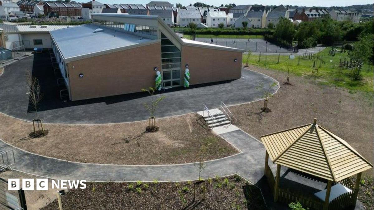 Devon school nearly doubles in size as new extension completed - BBC News