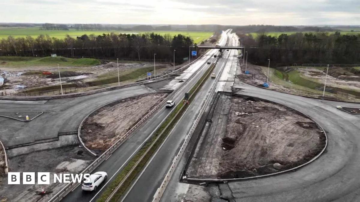 M181 near Scunthorpe to be shut for weekend work on junction - BBC News