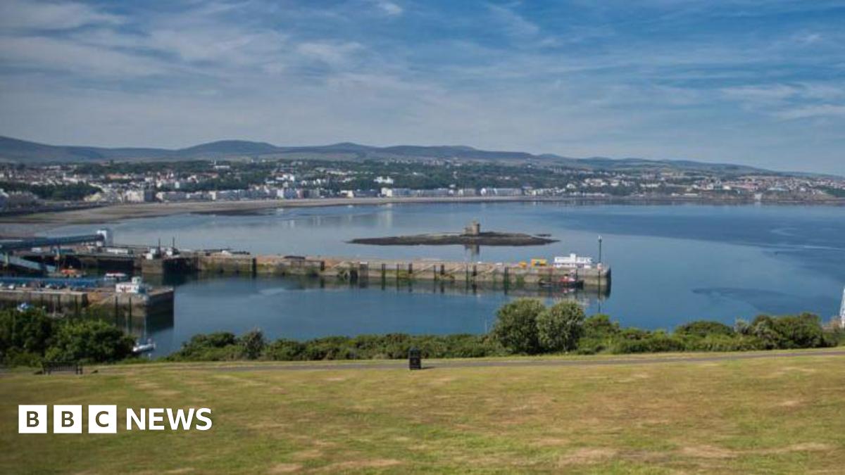 Drone show marks first anniversary of Douglas city status - BBC News