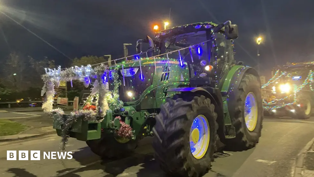 Hundreds of tractors to take part in festive parade - BBC News