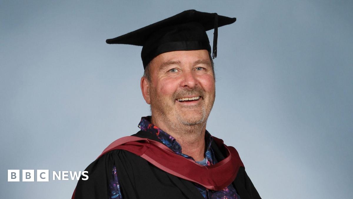 Petersfield man's late graduation after parrot sparks rent row - BBC News