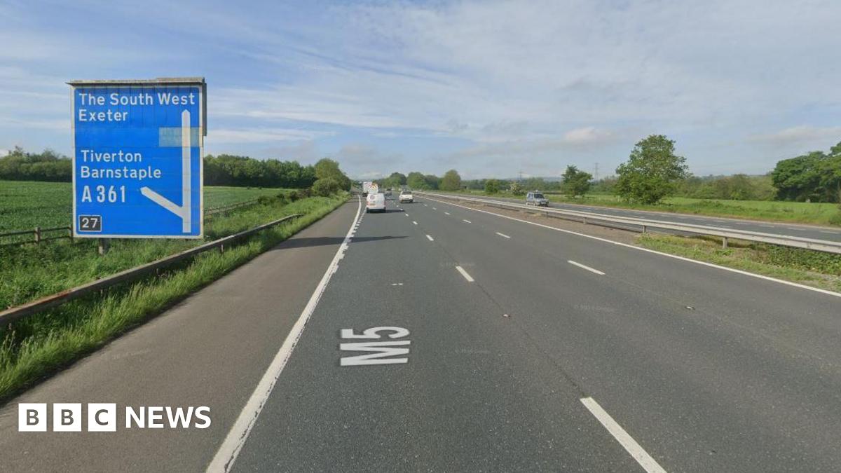 M5 repairs lead to road closures and contraflows - BBC News