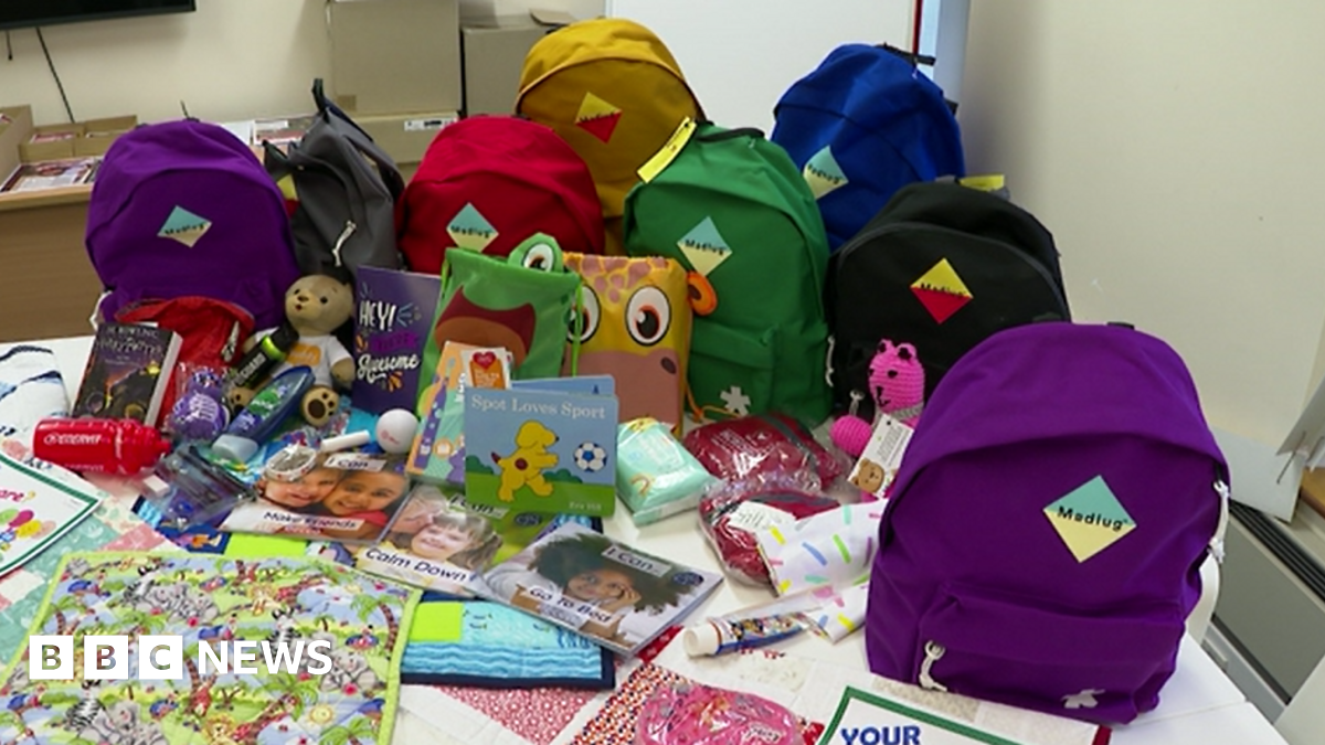 Plymouth charity gives bags of items to children entering care - BBC News