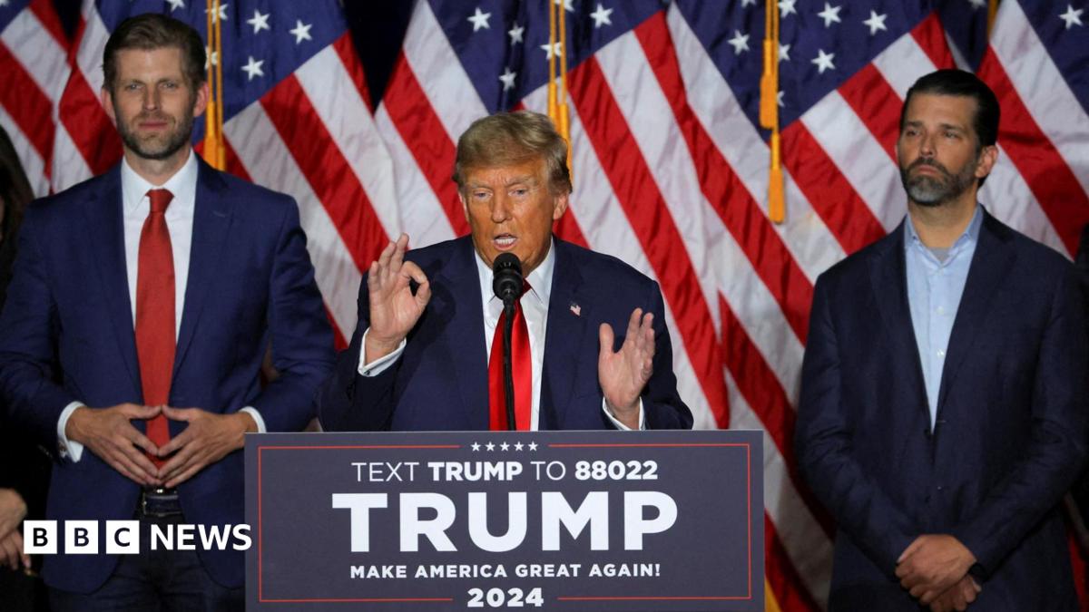 Donald Trump sues IRS and US Treasury over leaked tax documents - BBC News