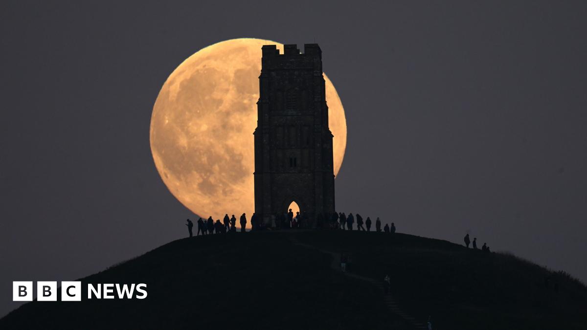 Beaver supermoon: Stunning shots of November's full Moon - BBC News