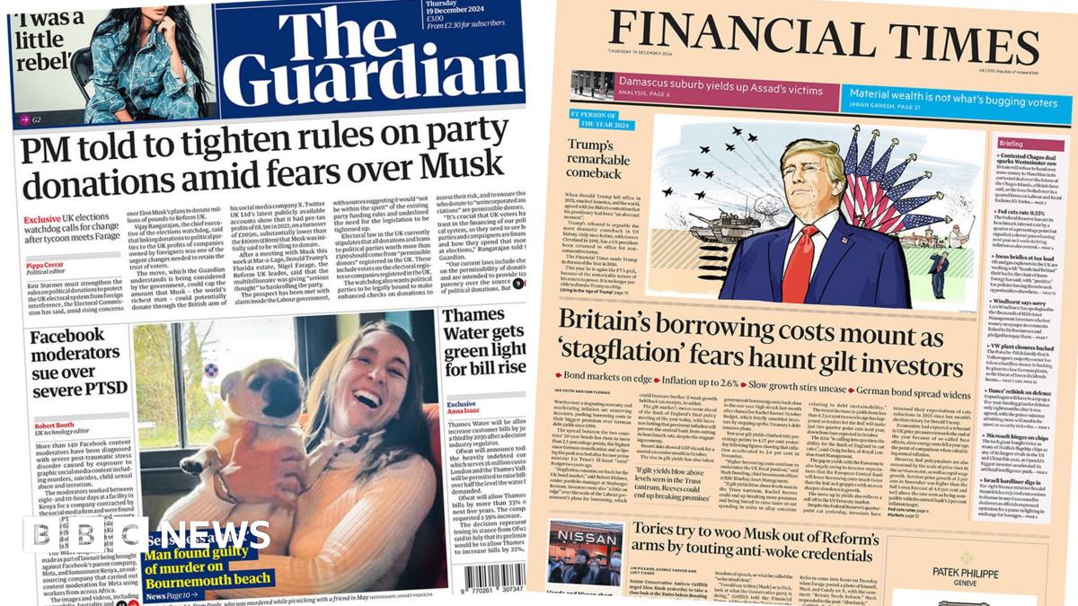 Newspaper headlines: 'Senseless attack' and 'stagflation' fears ...