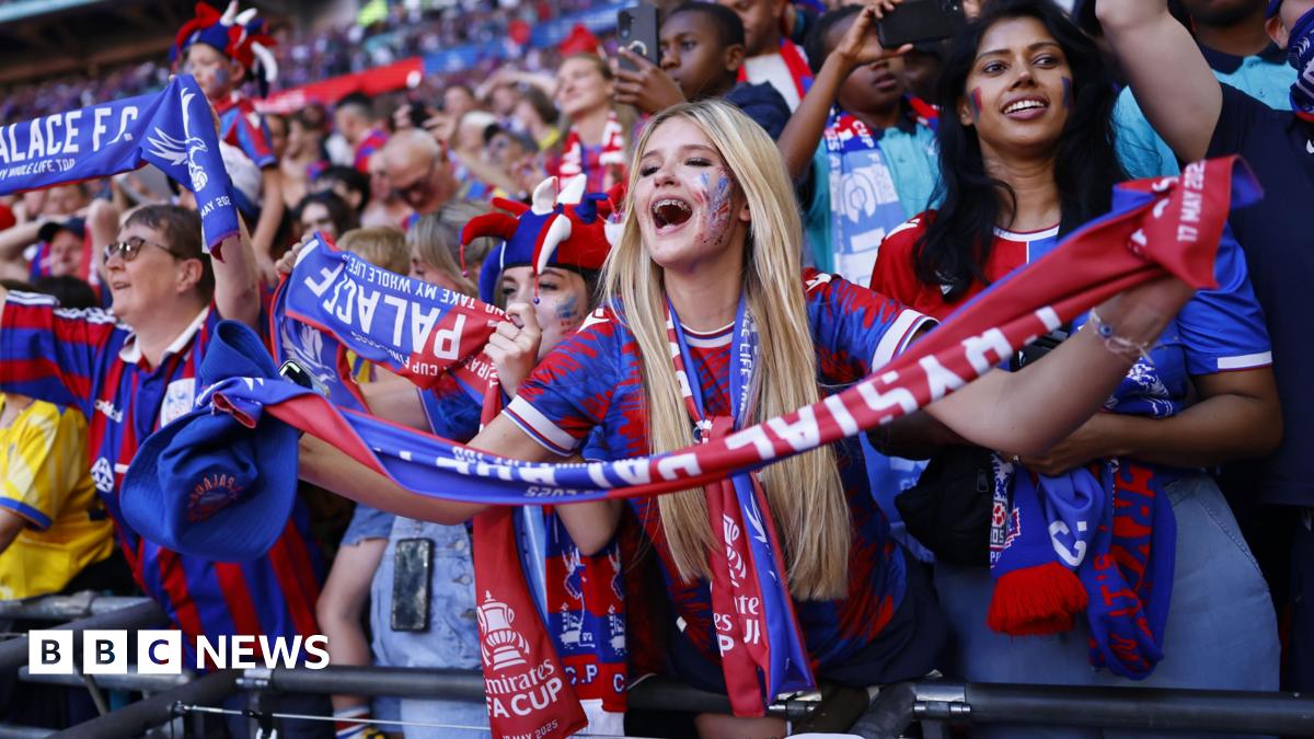 Crystal Palace fans in ecstasy after FA Cup win over Manchester City ...