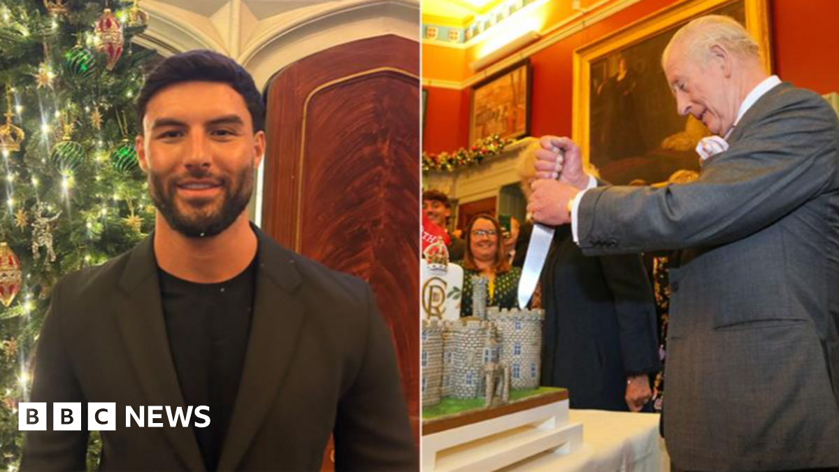 Love Island's Liam Reardon asks 'fit' King Charles to his gym - BBC News