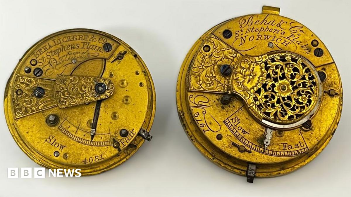 Murdered Norwich watchmaker's rare timepieces sell for £190 - BBC News