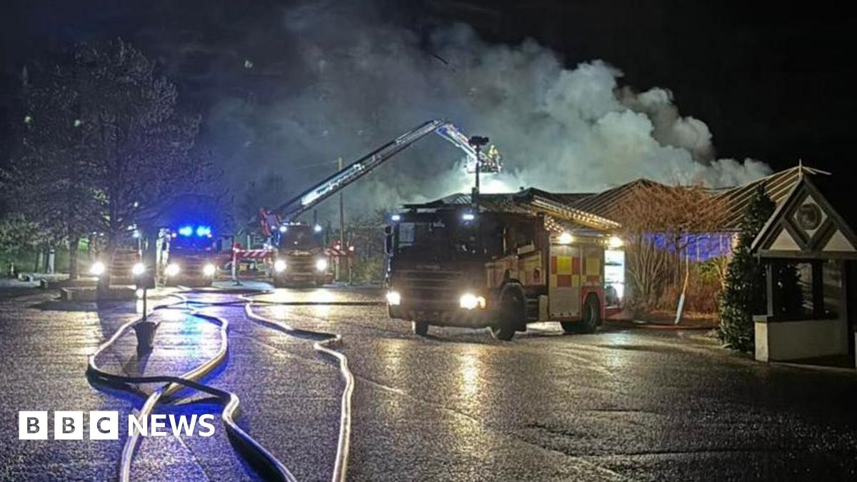 Ayrshire garden centre 'burned down' after fire - BBC News
