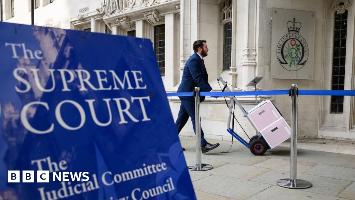 Supreme Court judges consider ruling on definition of a woman - BBC News