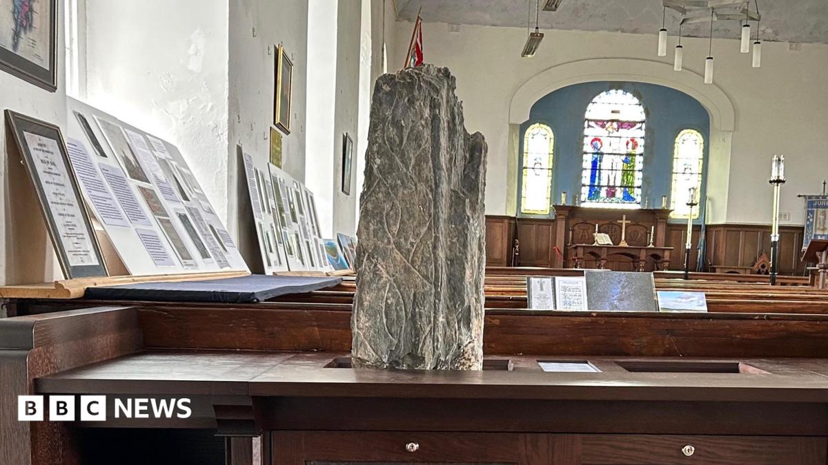 Viking age stone grave markers go on display - BBC News
