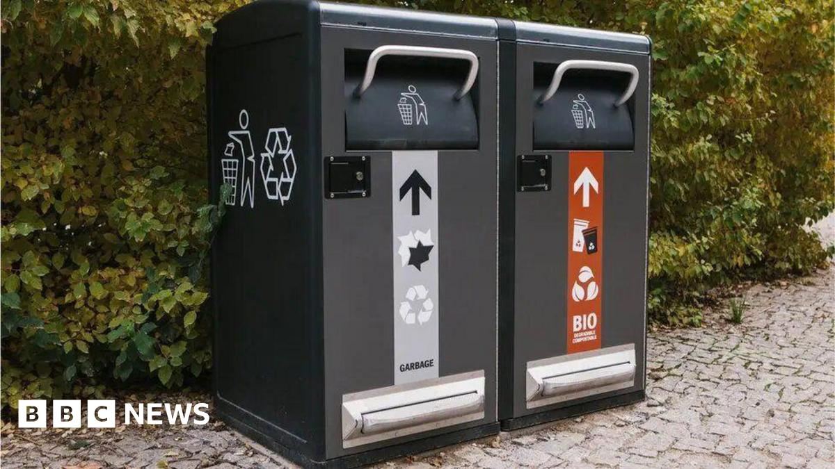 Reigate & Banstead council set to install solar powered bins - BBC News