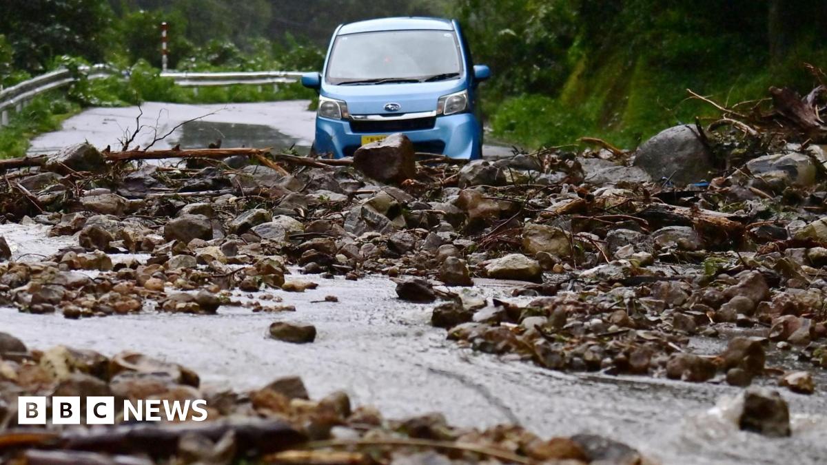One dead and several missing after 'unprecedented' rains in Japan - BBC ...