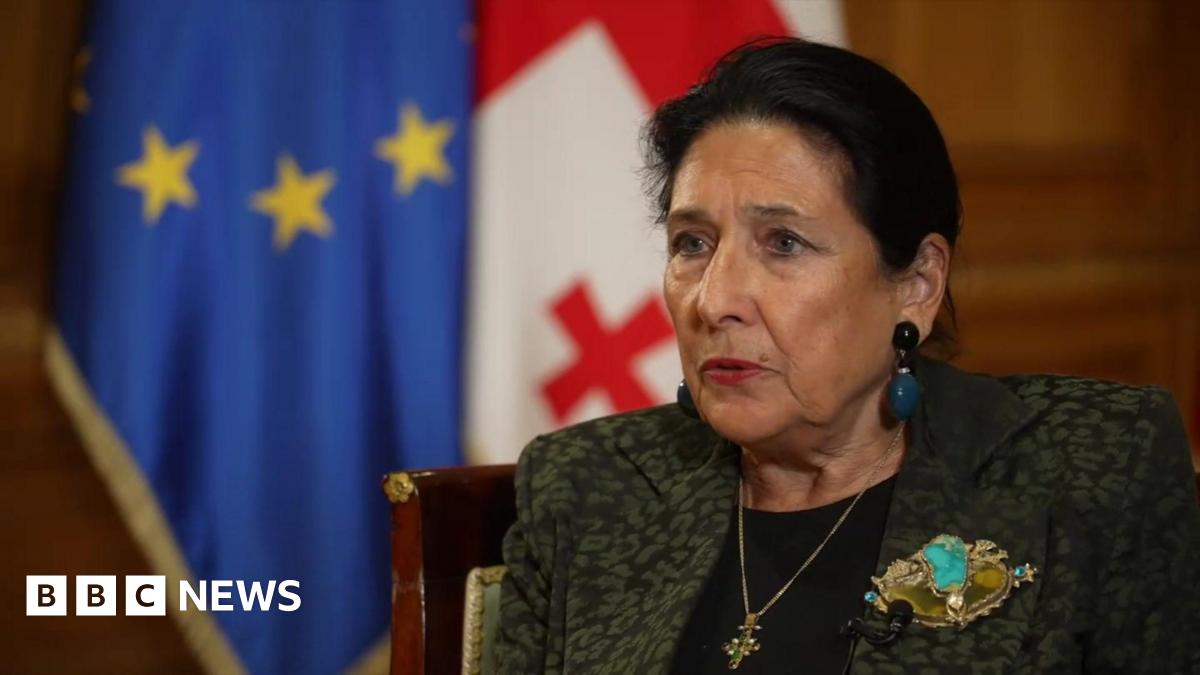 Georgia president calls for new elections as protests erupt again - BBC ...