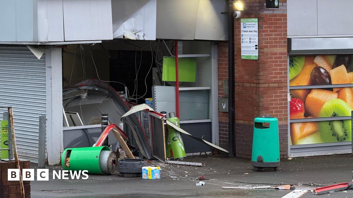 Cash machine ripped out of Leek's Asda supermarket - BBC News