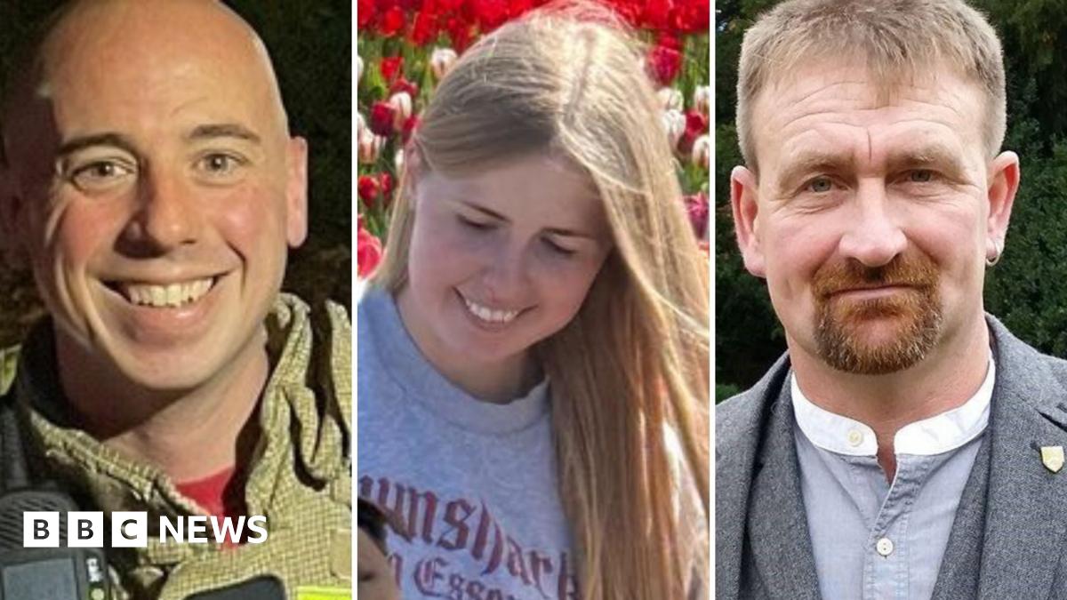 Bicester fire: Tributes for firefighters and father killed - BBC News