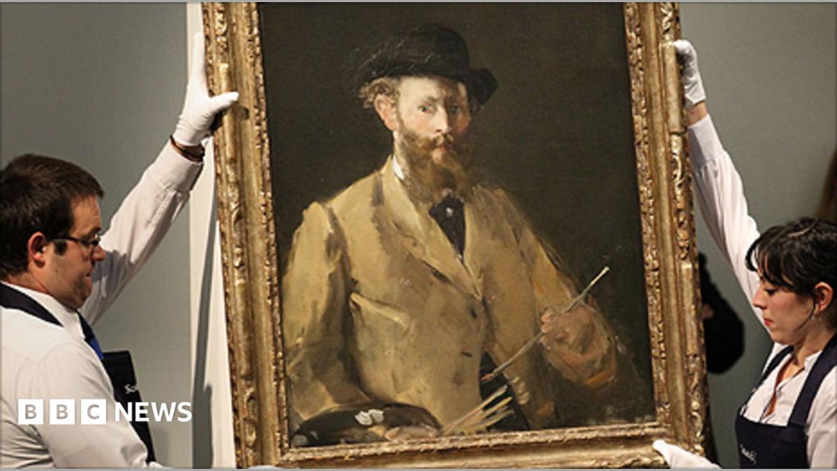 Manet self portrait fetches record £22m at London sale - BBC News