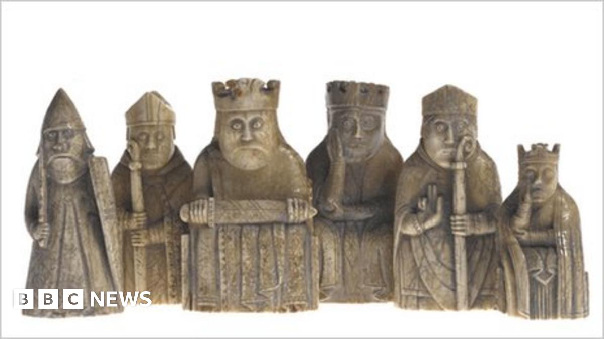 Lewis Chessmen return 'home' to Uig Museum exhibition - BBC News