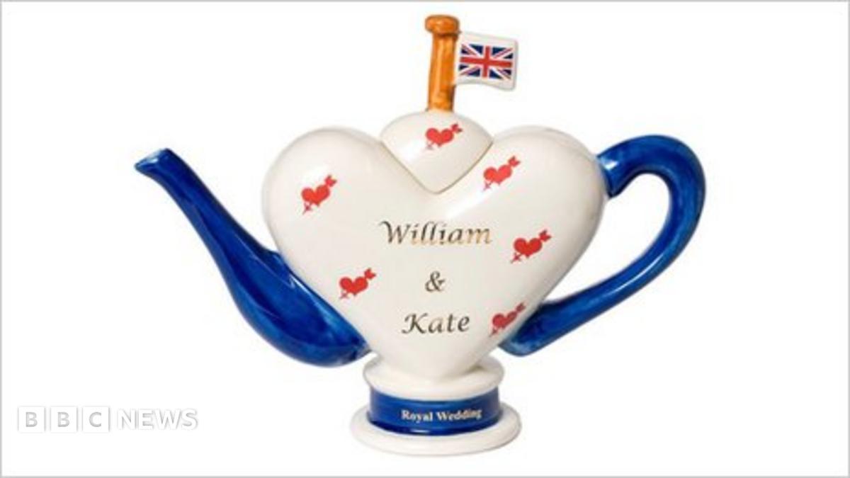 Royal wedding teapots from Suffolk pottery Carters - BBC News
