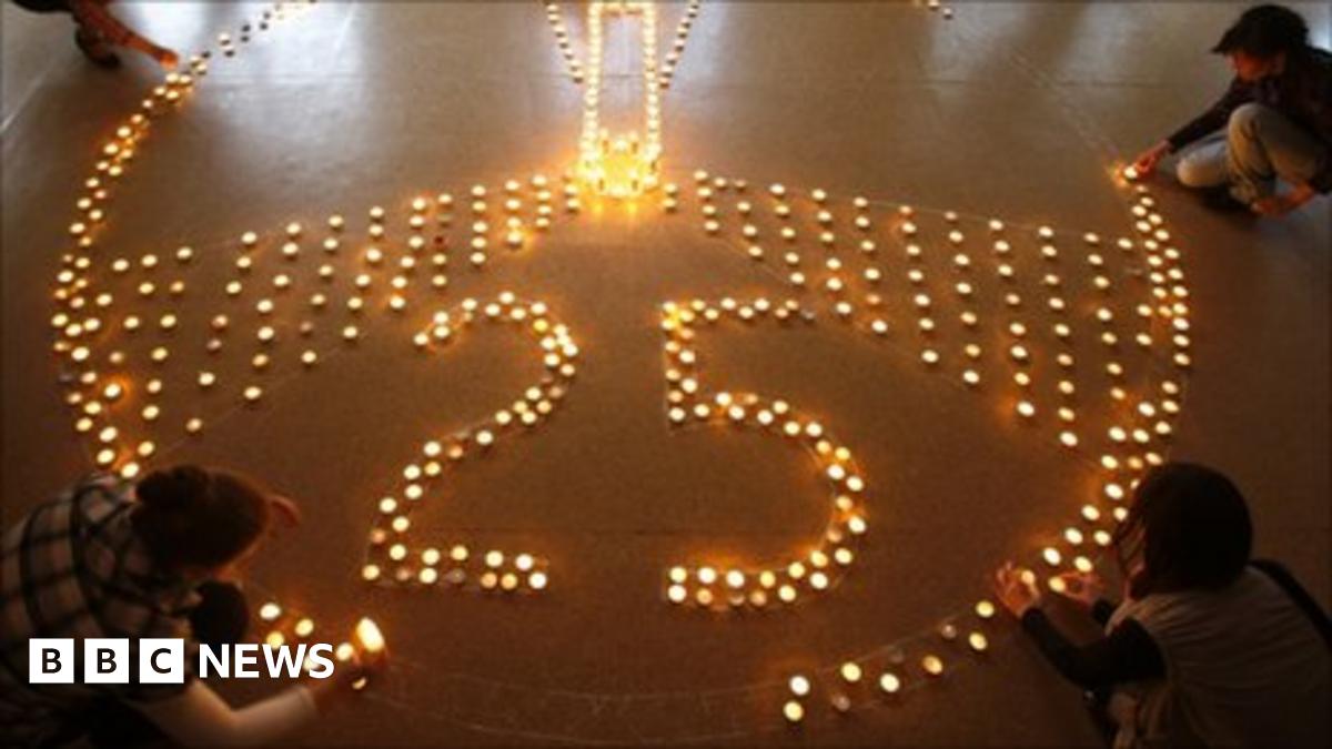 Candle-lit vigil to remember Chernobyl nuclear disaster - BBC News